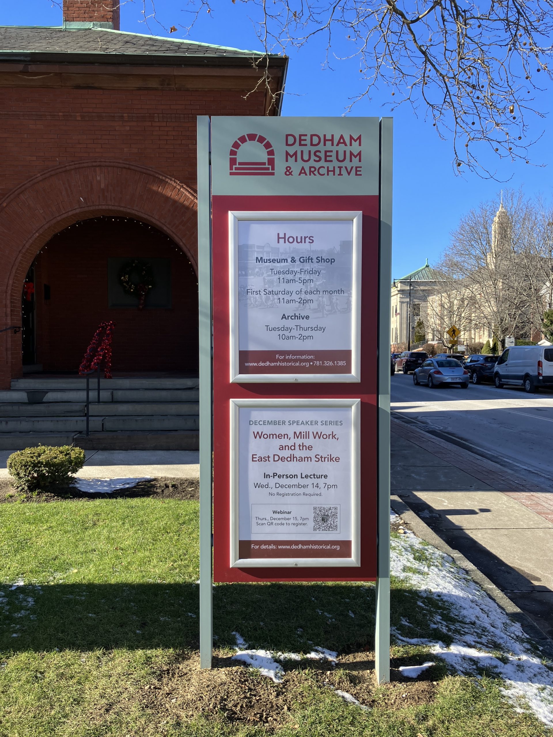There’s a new sign in town! - Dedham Museum & Archive
